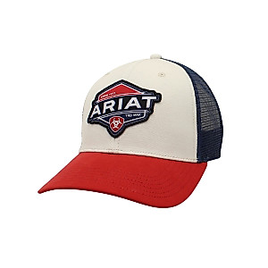 ARIAT Men's Red White and Blue Logo Snapback Hat