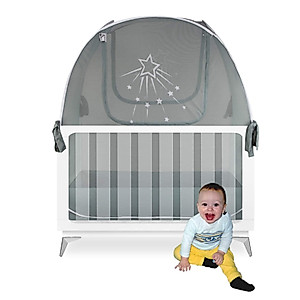 Aussie Cot Net Baby Crib Tents Twin 2 Silver Star Crib Tents to Keep Baby from Climbing Out - Crib Mosquito Netting
