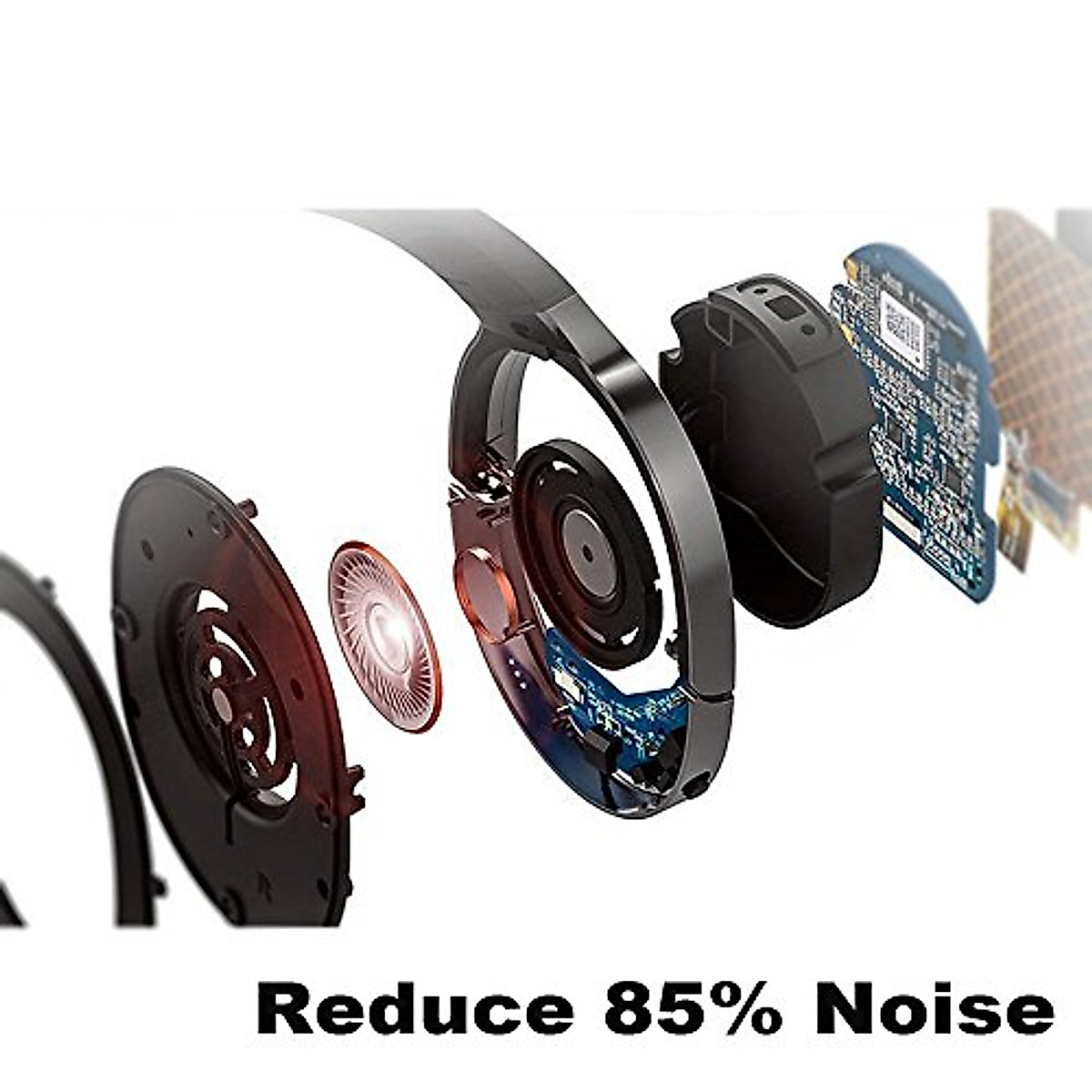 Active Noise Cancelling Headphones for Kids,Alteng Child Travel Foldable Stereo Headset W/Mic and Remote,Tangle-Free 3.5mm Jack, Soft and Smooth Ear Cup(Black)