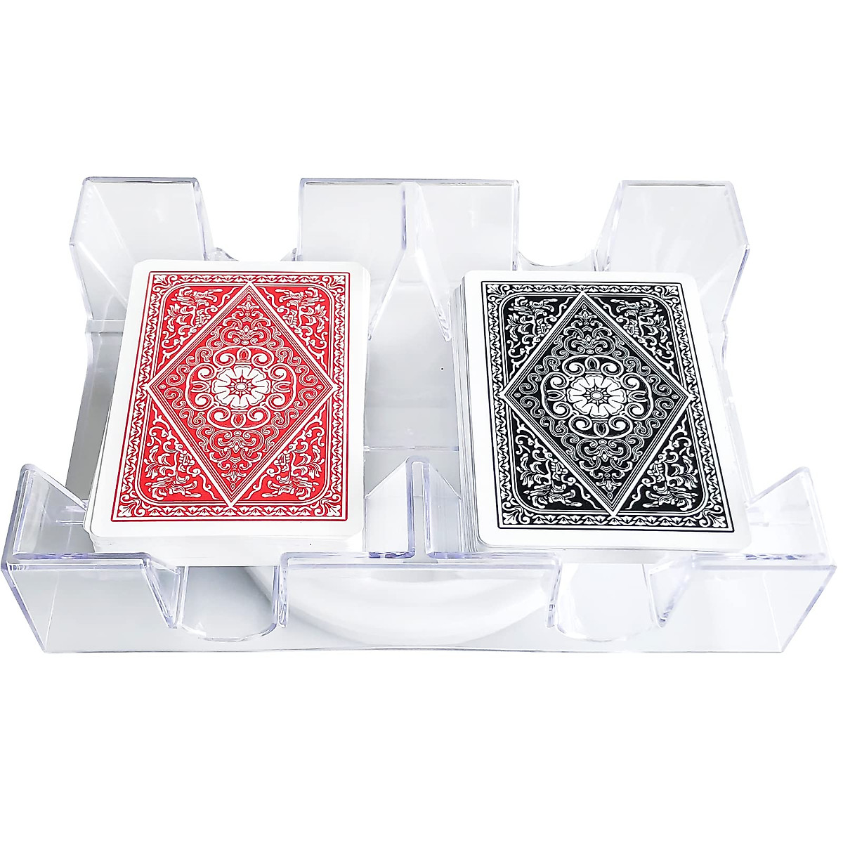 Yuanhe 2 Deck Rotating-Revolving Playing Card Tray, Card Holder