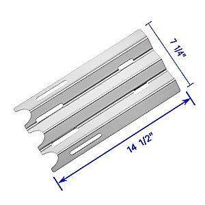 Folocy 14 1/2" Stainless Steel Grill Burners BBQ Gas Grill Replacement Parts for Vermont Castings CF9030, CF9050, VCS5005, VM400, Jenn Air JA460, JA480, JA580, Outdoor Cooking Grill Repair Kit