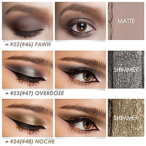 FOCALLURE 3PCS Cream Eyeshadow Stick Sets, Light to Dark, Matte and Shimmer Eye Brightener Pencil,Long Lasting Eye Shadow Highlighter Makeup,Smoky Star