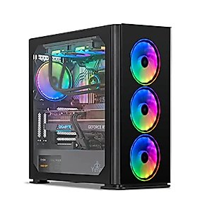 YEYIAN Yari AIO Cooled Gaming Desktop - Ryzen 7 7700X 5.40 GHz, 16GB DDR5 5600MHz RAM, 1TB NVMe SSD, NVIDIA GeForce RTX 4070 12 GB GDDR6X Graphics, VR Ready, USB-C, Windows 11 Home