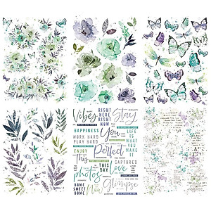 49 AND MARKET Art VIKEN RUB-ONS 6X8 6/PKG, White