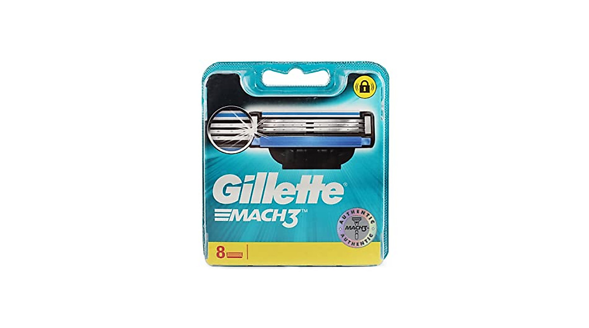 Gillette Mach 3 Blades - 8 Pack for Ultimate Shaving
