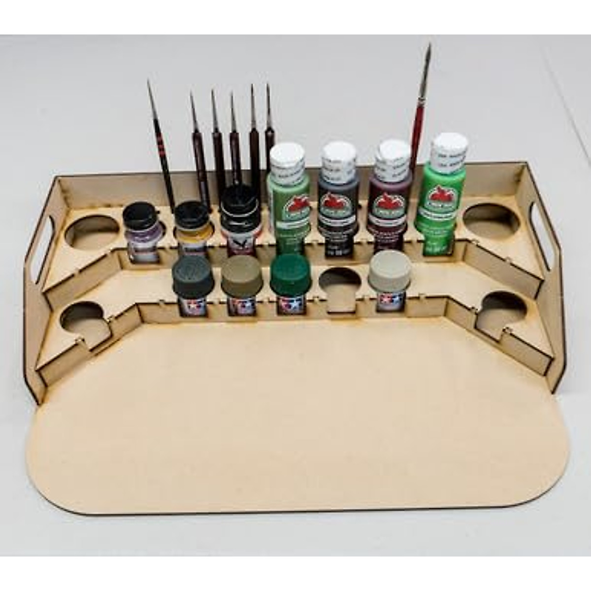 GameCraft Miniatures Painting Station - 36mm for Polly Scale, 10ml Tamiya and Similar Bottles