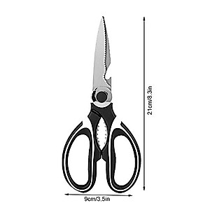 Multifunctional Scissors, Rust-Proof Sturdy Stainless Steel with Smooth Surface for Home Kitchen Household