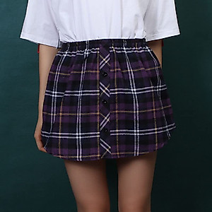 Women Half Slips Casual Shirt Extenders Skirt Fake Top Lower Sweep for Leggings Half Length Skirt (X-Large, 3 Pieces Red, Black White Purple)