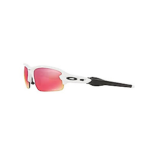 Oakley Youth OJ9008 Flak XXS Square Sunglasses, Polished White/Prizm Field, 58 mm