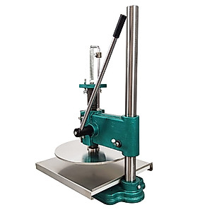 INTBUYING 14inch Manual Pizza Dough Pastry Press Machine Household Pizza Cake Press Machine Dough Press Sheeter Dough Pastry Presser Stainless Steel Pasta Maker Pizza Express Machine