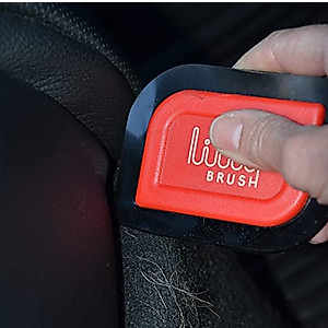 Lilly Brush Mini Pet Hair Detailer Pet Hair Remover for Car Carpet, Car Seat, Auto Interior Detailing, Cat and Dog Hair Remover for Furniture, Couch, Clothing, Reusable Fur Remover