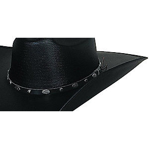 Bullhide Justin Moore Hank It - (50x) Straw Cowboy Hat (6 7/8) Black