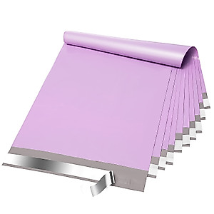 Fuxury Poly Mailers 12x15.5Inch 100 Pcs, Waterproof Shipping Bags for Clothing, Strong Adhesive Shipping Envelopes for Small Business Suppliers, Self Seal Mailers Poly Bags Mailing Envelopes Purple