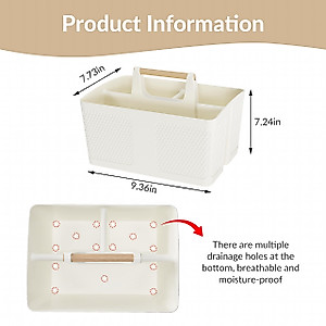 Xuhdukc Portable bathroom caddy with handle for kitchens, bathrooms, trips, picnics, craft rooms,college dorms. shower caddy dorm are a necessity for college life.