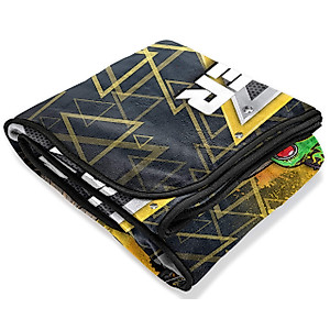 Jay Franco Monster Jam MJ Life Blanket - Measures 62 x 90 inches, Kids Bedding Features Grave Digger - Fade Resistant Super Soft Fleece