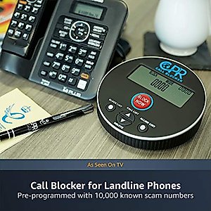 CPR V10000 - Landline Phone Call Blocker with Dual Mode Protection. Pre-Loaded with 10,000 Known Robocall Scam Numbers - Block a Further 2,000 Numbers at a Touch of a Button
