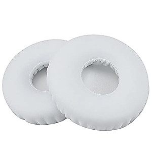 MDR-XB450AP Earpads Replacement Ear Pads Protein Leather Ear Cushion Cover Compatible with Sony MDR-XB550AP MDR-XB450AP MDR-XB450 XB650BT Extra Bass On-Ear Headphones (White)