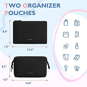 mommore Diaper Bag Tote Mommy Bag for Hospital Large Capacity Maternity Bag Water-Resistant Diaper Bag With Changing Pad