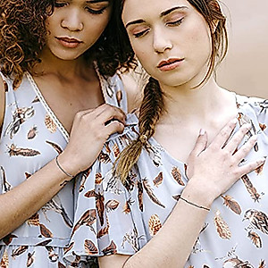 Jewenova Keep Going Morse Code Bracelet for Women Men Beads on Silk Cord Friendship Bracelet Best friend Bracelet Inspirational Gift for Her