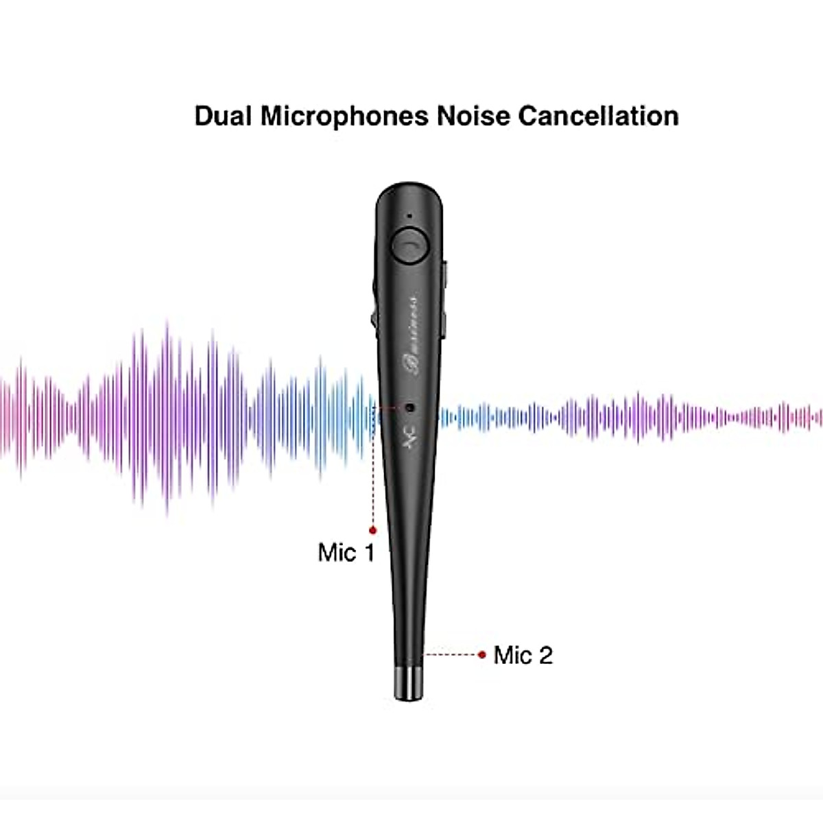 SEEWAY Bluetooth Headset, Wireless Earbuds Bluetooth Earpiece Earphone V5.0, CVC8.0 Dual Noise Cancellation playtime10Hours Hands-Free Earphones with for Business/Office/Driving