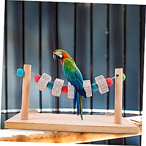 iplusmile 3pcs Chew Toys Parakeet Perch Bird Toy Wooden Bird Perch Parrot Perch Stands Bird Cage Stand Cage Bird Stand Parrot Chewing Toy Cage Bird Perch Cage Parrot Stand Parrot Swing Toy