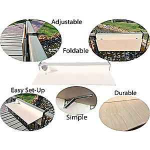 Balcony Bar Table for Railings, Balcony Folding Deck Table, Wooden Adjustable Hanging Deck Table for Patio, Apartment, Garden (Natural, 47.3" L x 11.8" W)