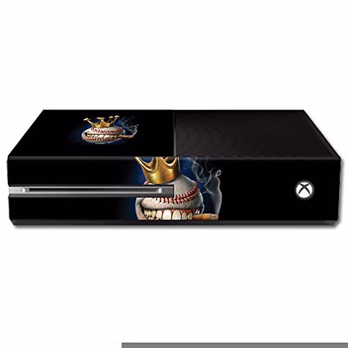 MightySkins Skin Compatible with Microsoft Xbox One - Baseball King | Protective, Durable, and Unique Vinyl Decal wrap cover | Easy to Apply, Remove, and Change Styles | Made in The USA