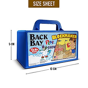 Back Bay Play Sand Castle Block Maker Beach Toys - Sand & Snow Molds Fort Building Sets for Kids - All Ages -Indoor/Outdoor Made in USA (Arctic Blue 2 Pack)