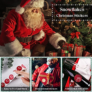 Chinco 1500 Pieces Joy Christmas Stickers for Envelopes Seals Decorative Christmas Joy Card Stickers Decals Labels for Xmas Party Favors Supplies Decoration, 1 Inch