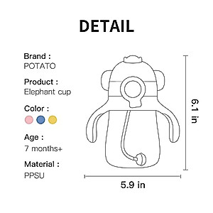 POTATO Elephant PPSU Sippy Cup