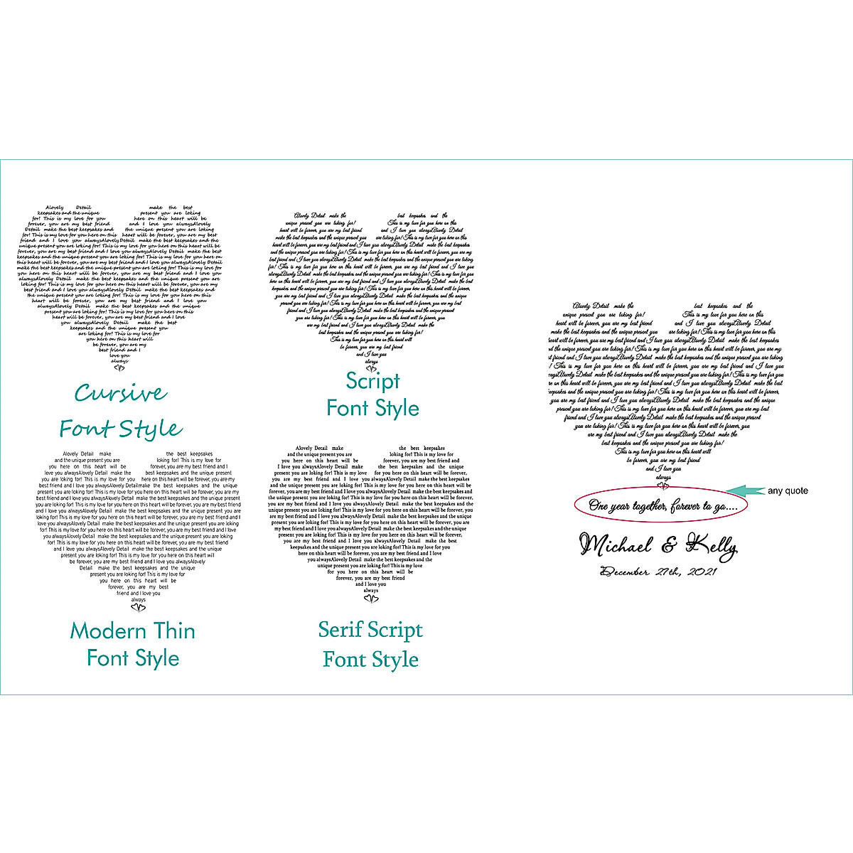 Personalized 1st Anniversary Gift For Him Or Her First Year Wedding Paper Anniversary Lyrics First Dance Song, Your Own Words, Present Wife Unique