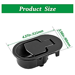 BokWin 1 Pcs Metal Recliner Pull Handle Replacement,Couch Sofa Cable Chair Recliner Lever Handle,Exposed Cable Length 4.9inch