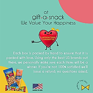 Easter Candies Gift Basket Snack Box Variety Pack Care Package + Greeting Card (60 Count) Sweet Treats Assortment Stuffers Chips Crackers Bars - Crave Food Birthday College Adults Kids, Gift A Snack