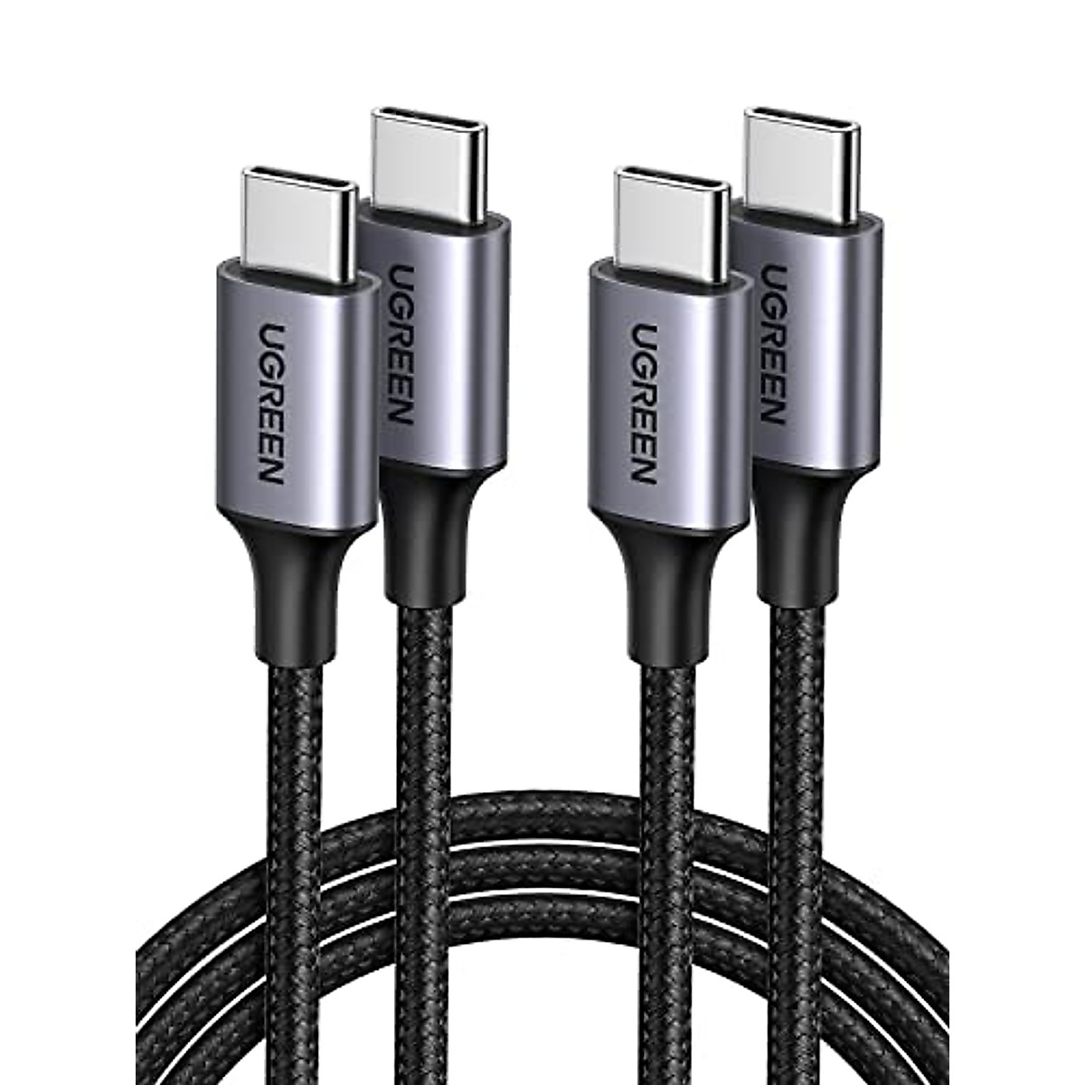 UGREEN USB C Charger Cable 2-Pack 60W PD 3.0 USB C Cable Compatible with Samsung Galaxy S23/22/Z Fold/Z Flip, Google Pixel 7/6A MacBook Air iPad Pro/Mini iPad 10, PS5, Switch, etc. 6.6FT