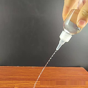 lasenersm 3 Pieces Plastic Squeeze Bottles 3.4oz Small Squeeze Bottles Plastic Bottles Applicator Mini Empty Squirt Bottle with Top Cap for Paint Art Craft Liquids Lotion Glue, Transparent