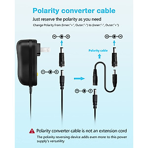 Aclorol 36W Universal AC/DC Power Adapter 3~12V 3A Adjustable Power Supply 100V-240V AC to DC 3V-12V 9V 7.5V 6V 5V 4.5V 3V 3A 2.5A 2A 1A Converter Switching with Polarity Converter & 14 Tips