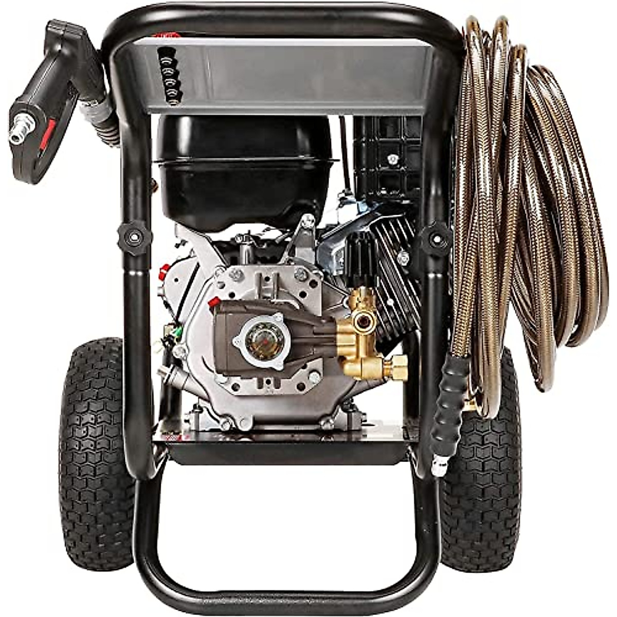 SIMPSON Cleaning PS60843 PowerShot 4400 PSI Gas Pressure Washer, 4.0 GPM, CRX 420cc Engine, Includes Spray Gun and Extension Wand, 5 QC Nozzle Tips, 3/8-inch x 50-foot Monster Hose