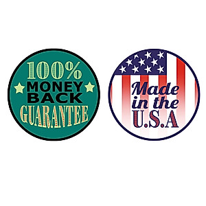 American Flag Envelope Seals - 1.2" Circle Stickers - 144 America USA Circle Stickers (Flag)