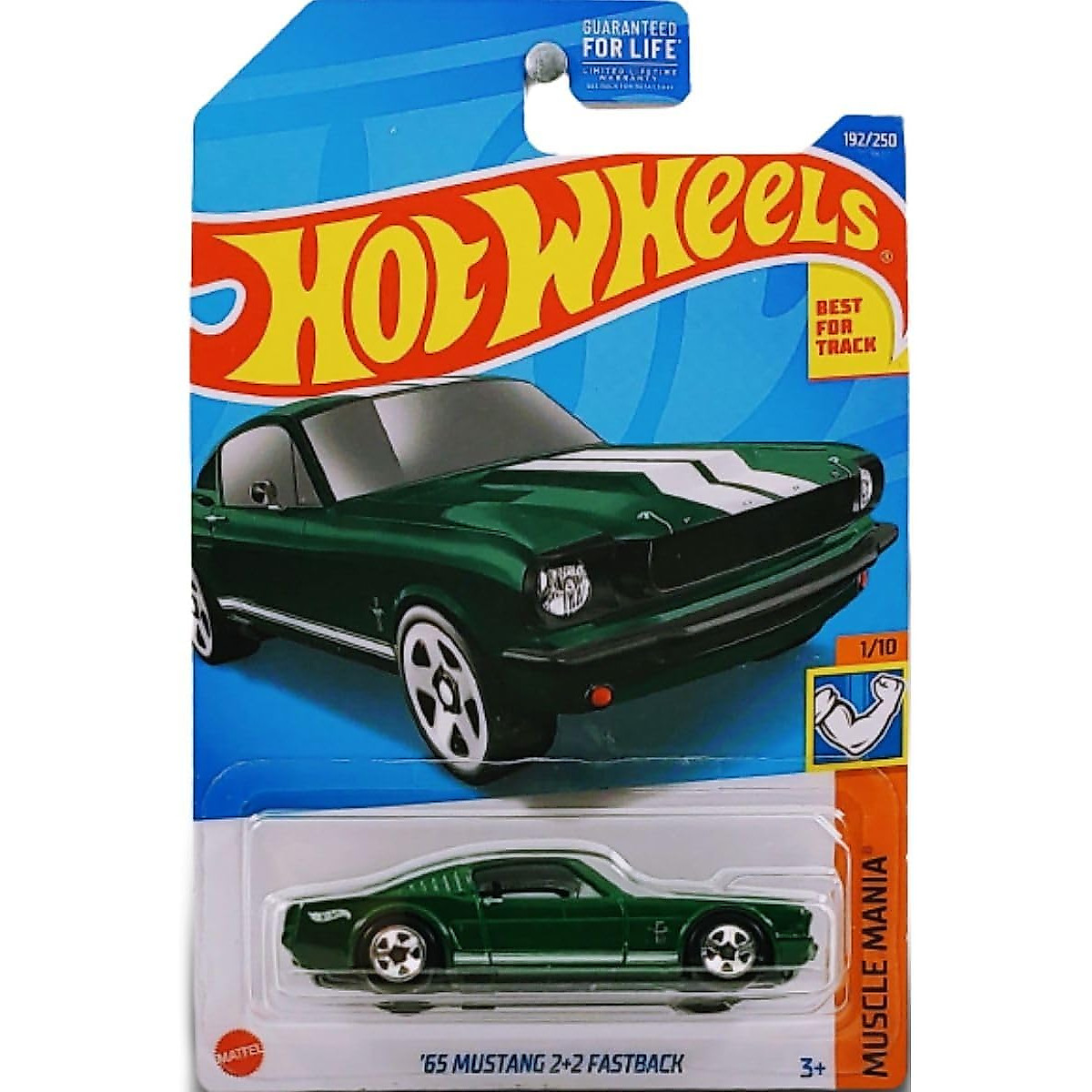 Hot Wheels 2022 - '65 Mustang 2+2 Fastback - Muscle Mania 1/10 [Green] 192/250