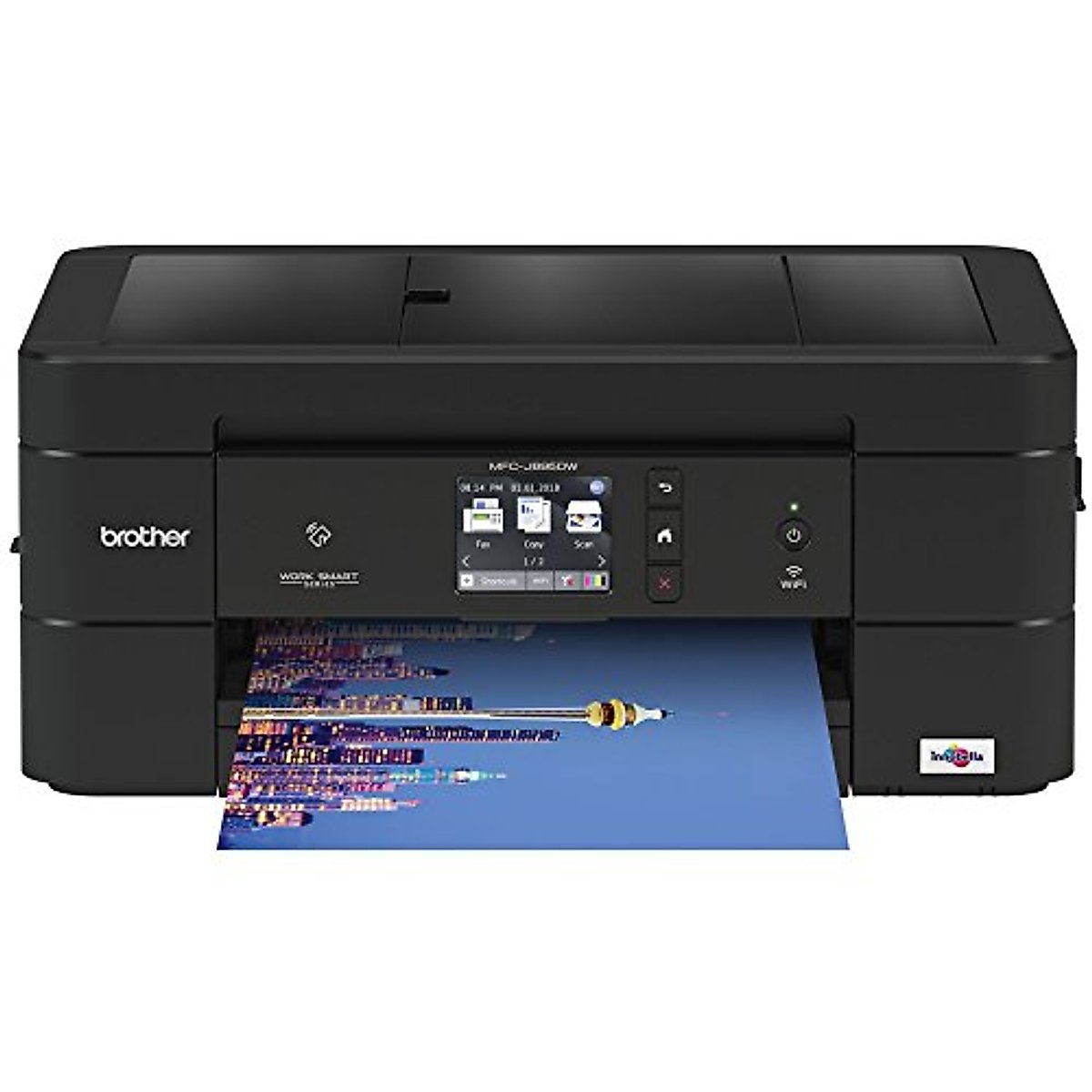 Brother Wireless All-in-One Inkjet Printer, MFC-J895DW, Multi-function Color Printer, Duplex Printing, NFC One Touch to Connect Mobile Printing, Amazon Dash Replenishment Enabled, Black, Standard