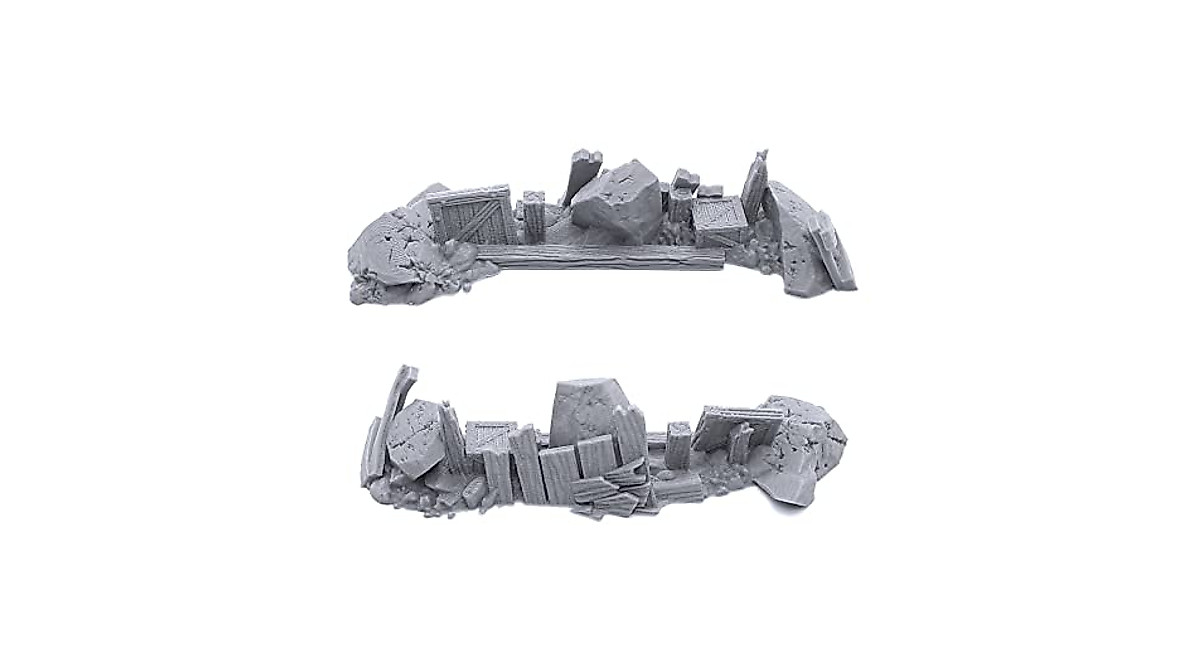Urban Rubble 3D Printed Terrain for Tabletop RPG Wargames