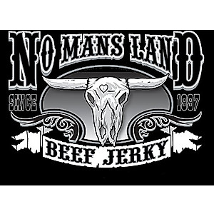 No Man’s Land BLACK PEPPER Beef Jerky High Protein Low Calorie Low Carb Beef Snack 7.0oz Bag