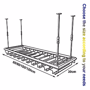 YMLSD Wine Rack,Wine Glass Rack Metal/Wine Glass Hanger Rack Hanging Storage Wine Holder/Champagne Glass Goblets Stemware Rack Holder, for Bar Kitchen Cabinet/Black/10030Cm