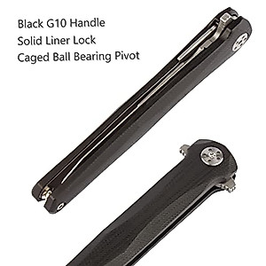 TENCHILON T369 Small Folding Pocket Flipper Scalpel Knife, 10pcs #60 Replaceable Blades, G10 Handle, Compact Slim Gentleman's Scalpel EDC Utility Knives 1.2oz