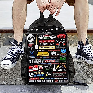 Juaseey Fashion Casual Backpacks 17 Inch Laptop Backpack for Men Women Travel Outdoor (Black)