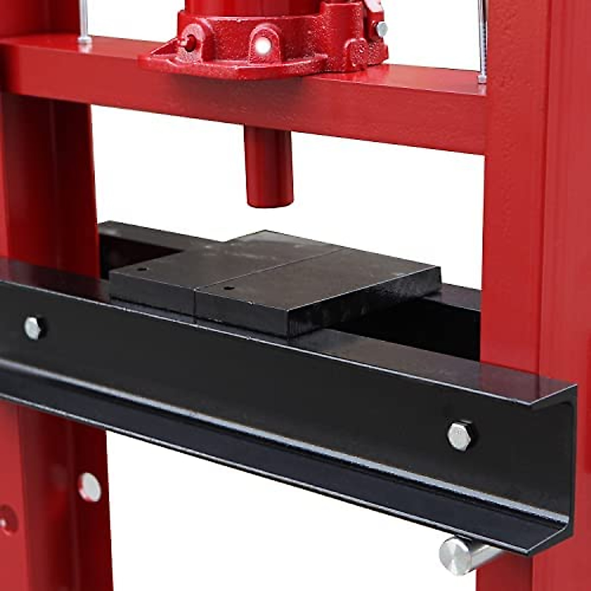 BIG RED ATY20011R Torin Steel H-Frame Hydraulic Garage/Shop Floor Press with Stamping Plates, 20 Ton (40,000 lb) Capacity, Red