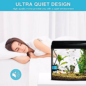 KEDSUM 130GPH Submersible Pump (600L/H,10W), Ultra Quiet Water Pump with 12 LED Colorful Lights, Fountain Pump with 3ft High Lift, 2 Nozzles for Fish Tank, Pond, Aquarium, Statuary, Hydroponics