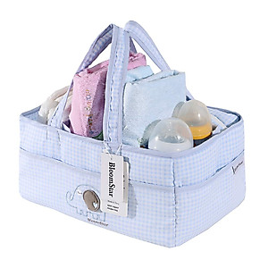 BLOOMSTAR Diaper caddy Baby Diaper Caddy Organizer Nursery Storage Bin Portable Holder Basket for Car |Gift Diapper Handbag