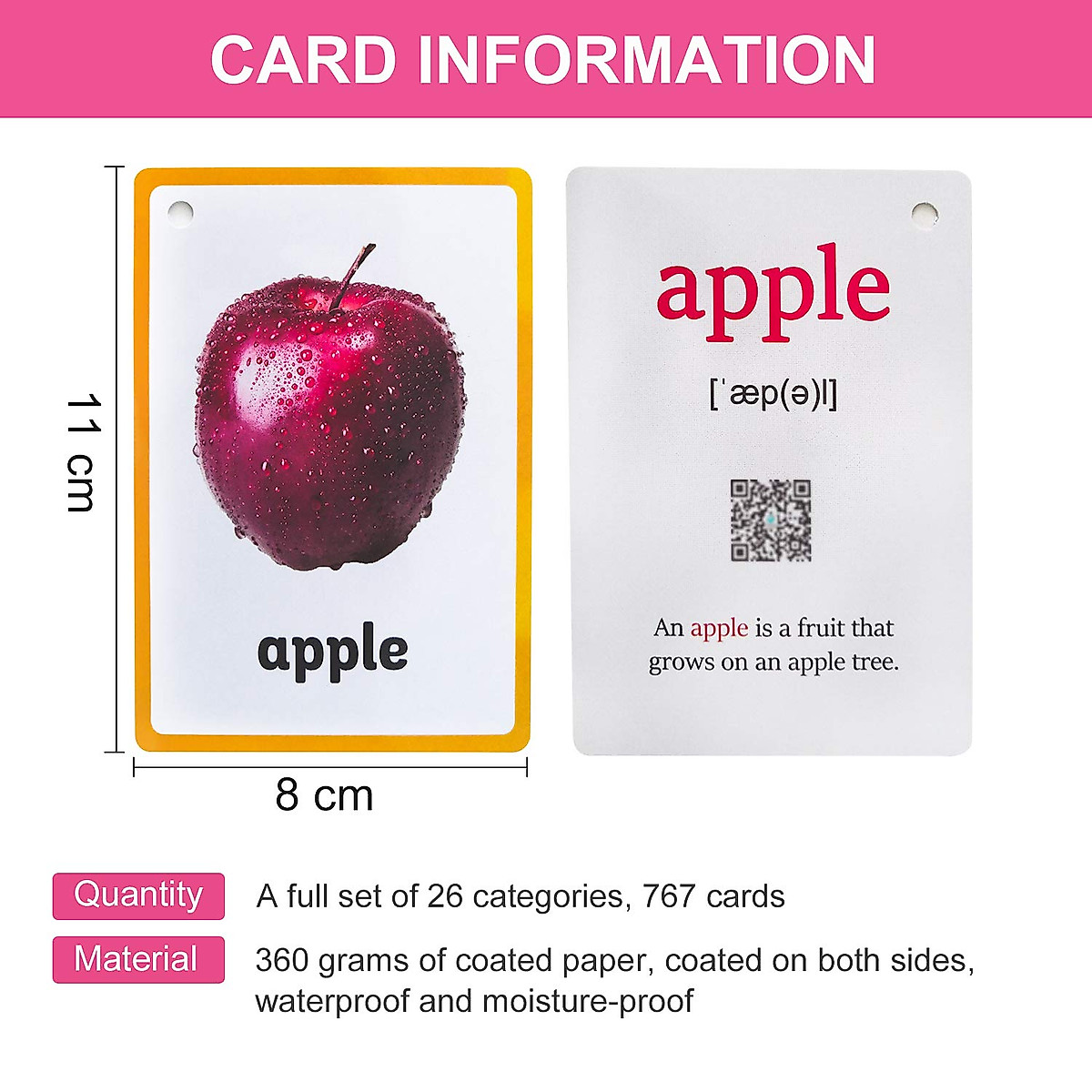 Richardy 45PCS/Set Daily Routines Kids Gifts English Flash Cards Pocket Card Educational Learning Toys for Children Pre-School Educational