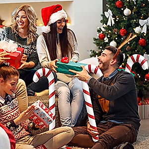 2pcs Inflatable Candy Canes Balloons for Christmas Candy Cane Decorations - Large Pool Floats Outdoor Candy Canes Balloons for Candy Cane Christmas Decorations